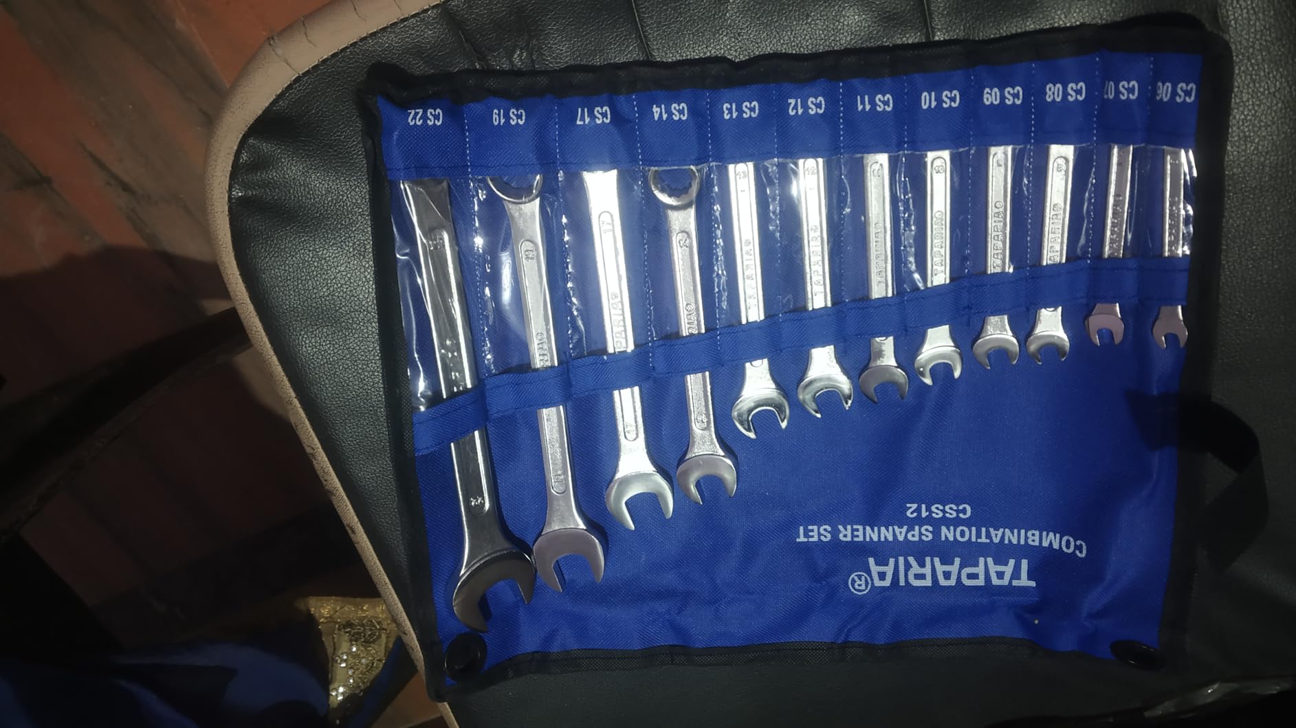 Taparia Combination Spanner Set 12pc Wrench Chrome Vanadium CSS12 ...
