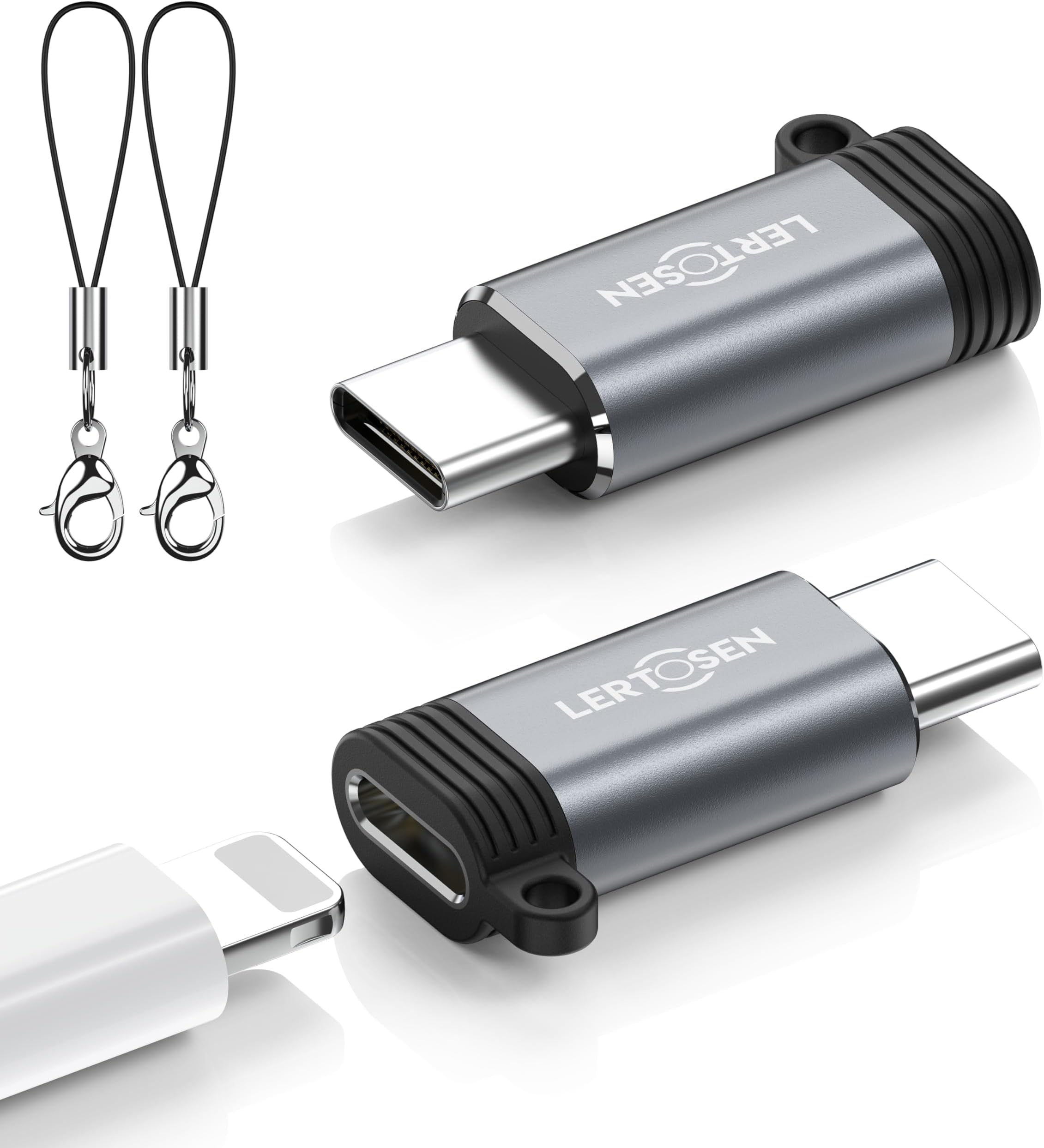 Amazon.com: 2 Pack Lightning to USB C Adapter for iPhone 15/16/16 Pro ...