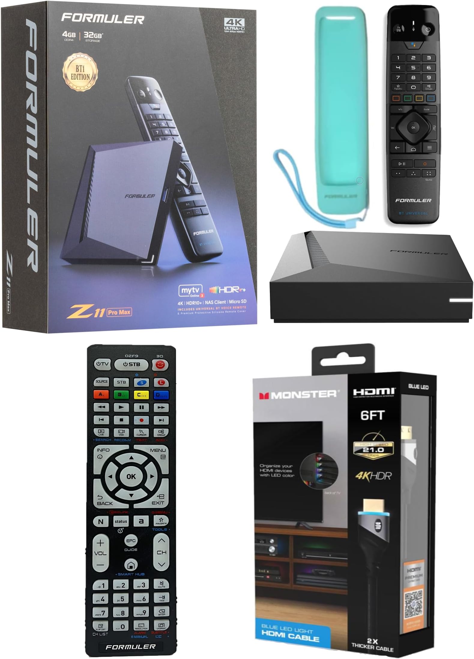 Amazon.com: Formuler Z11 Pro Max 4K Android 11 Dual Band 5G Gigabit LAN ...