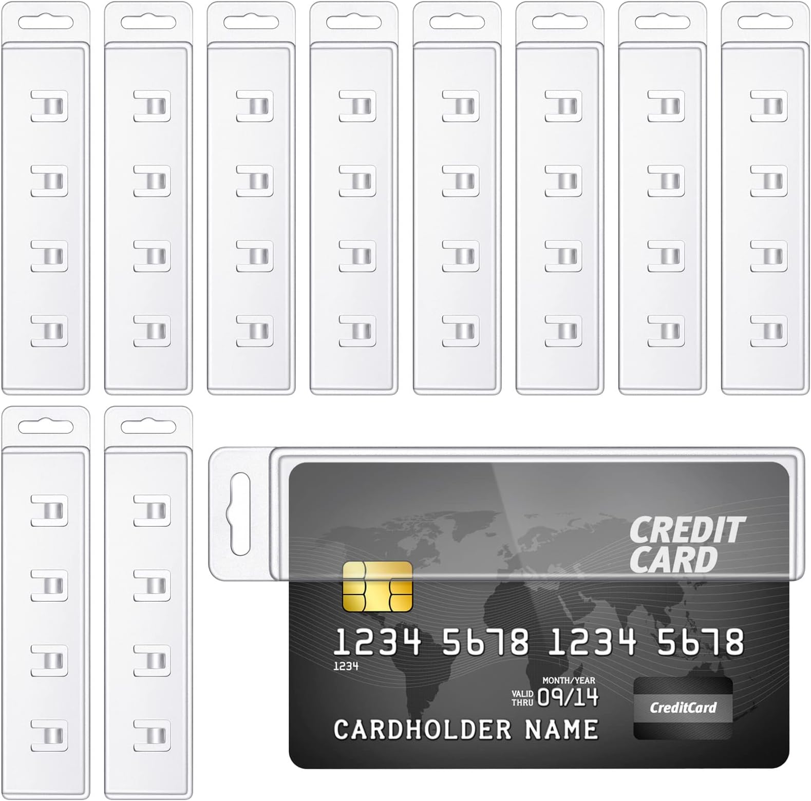 Amazon.com : Half Card Vinyl Holder with Slot - Vertical by Specialist ...