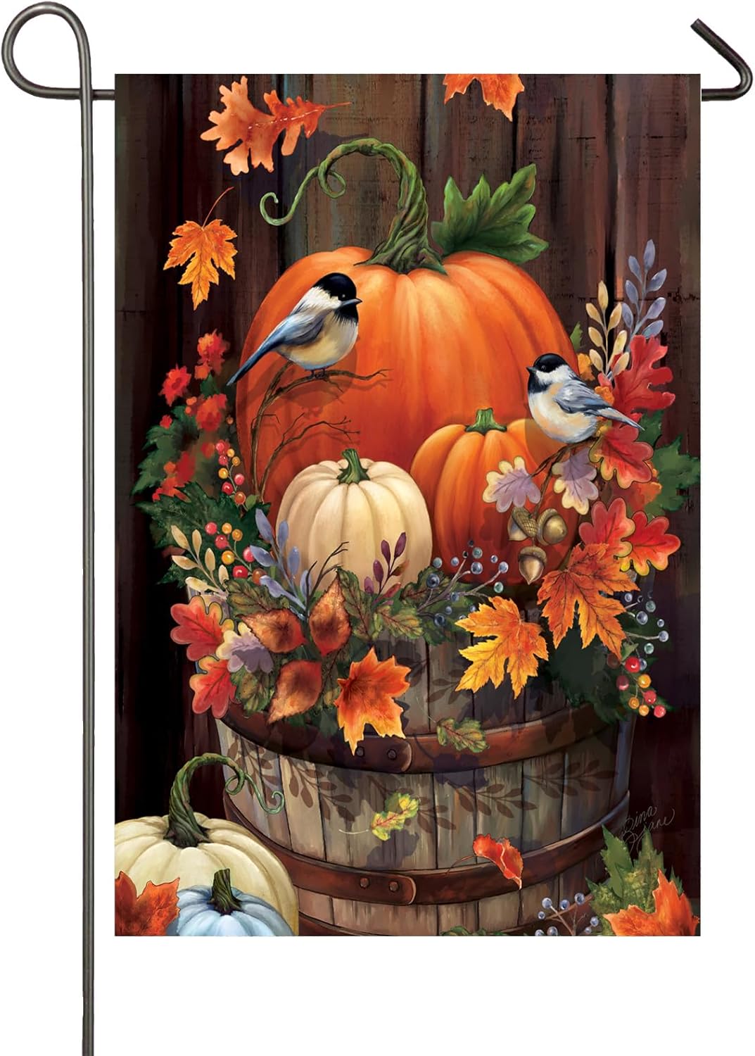 Amazon.com : Fall Thanksgiving Garden Flag Autumn Harvest Pumpkin ...