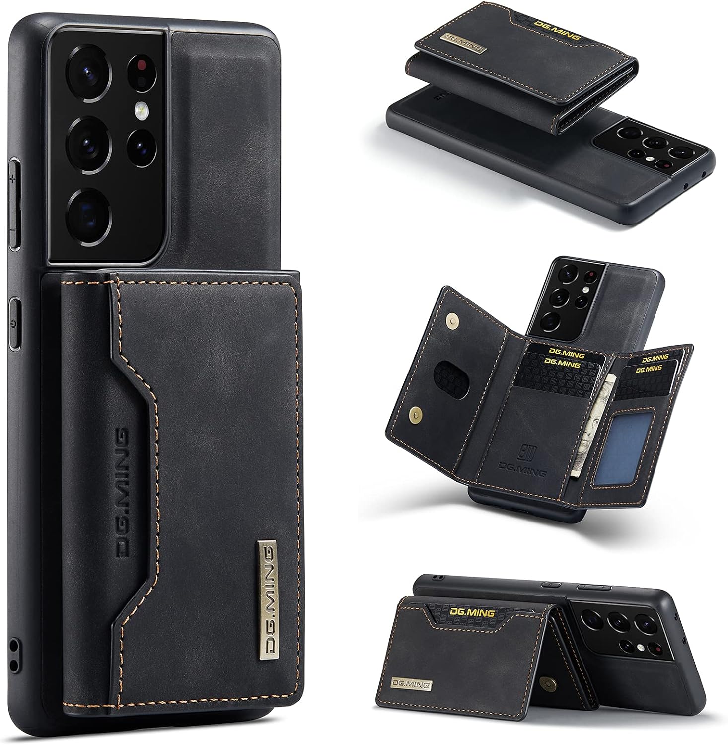 Amazon.com: Wallet Case for Samsung Galaxy S21 Ultra, DG.MING Premium ...