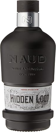 NAUD Hidden Loot - Spiced Rum, 40 Percent ABV, 70cl. Award Winning ...