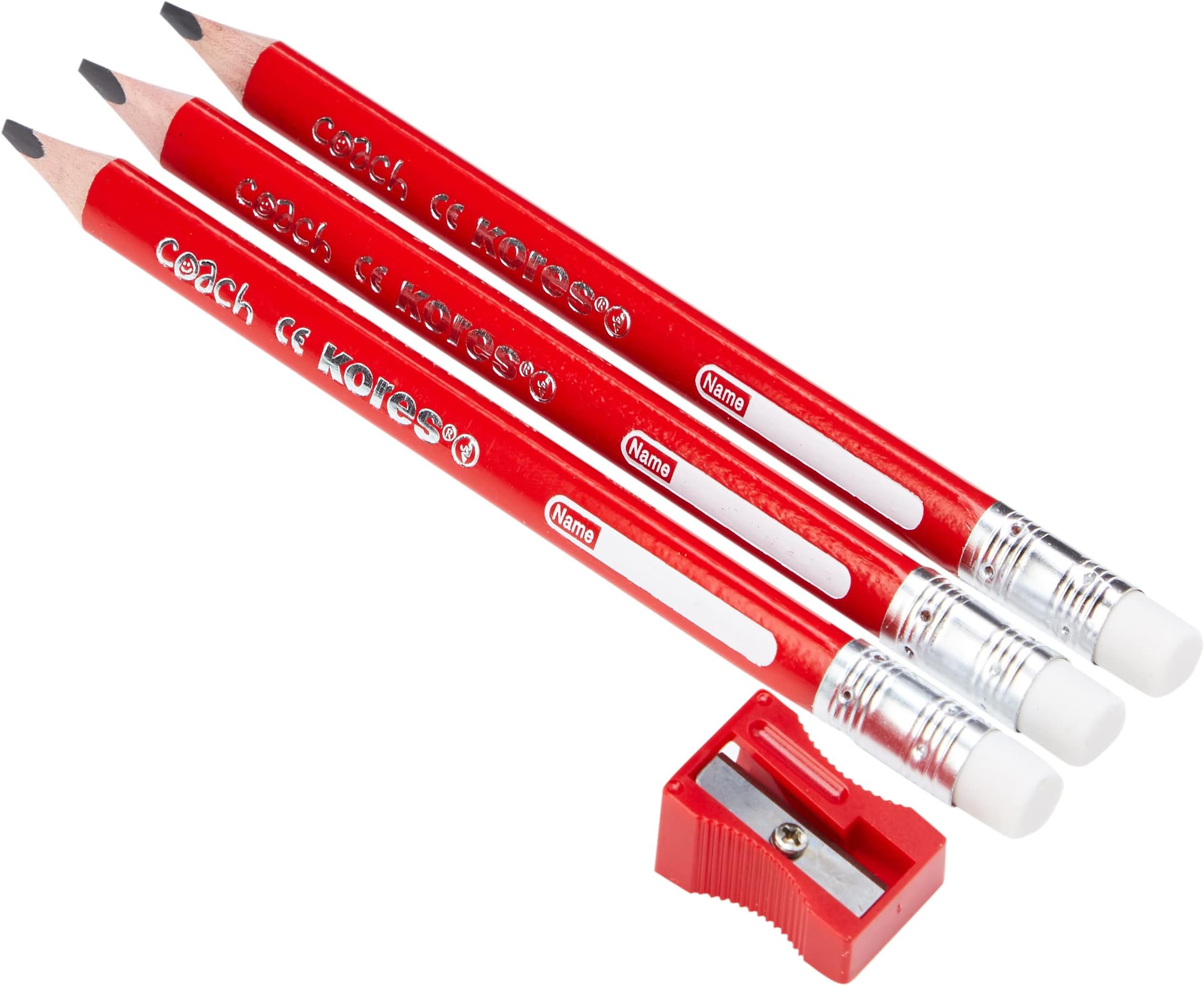 Kores - Coach: Jumbo Pencils for Kids, Soft HB Lead and Eraser Tip ...