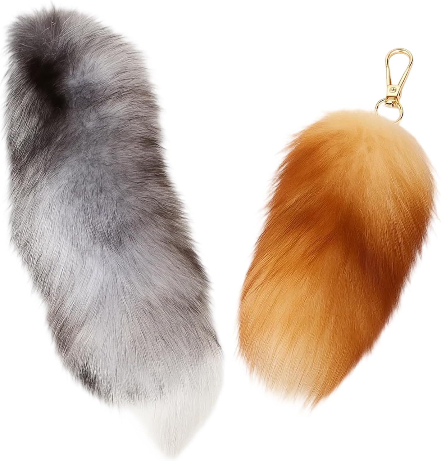 ZHLKHIOP Therian Tail Accessory Set, 2-Pack Fox Tail Pendant with ...