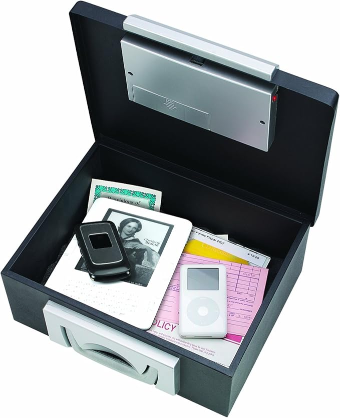 Amazon.com : STEELMASTER Electronic Cash Box, 12-7/8 x 11-1/8 x 6-1/4 ...