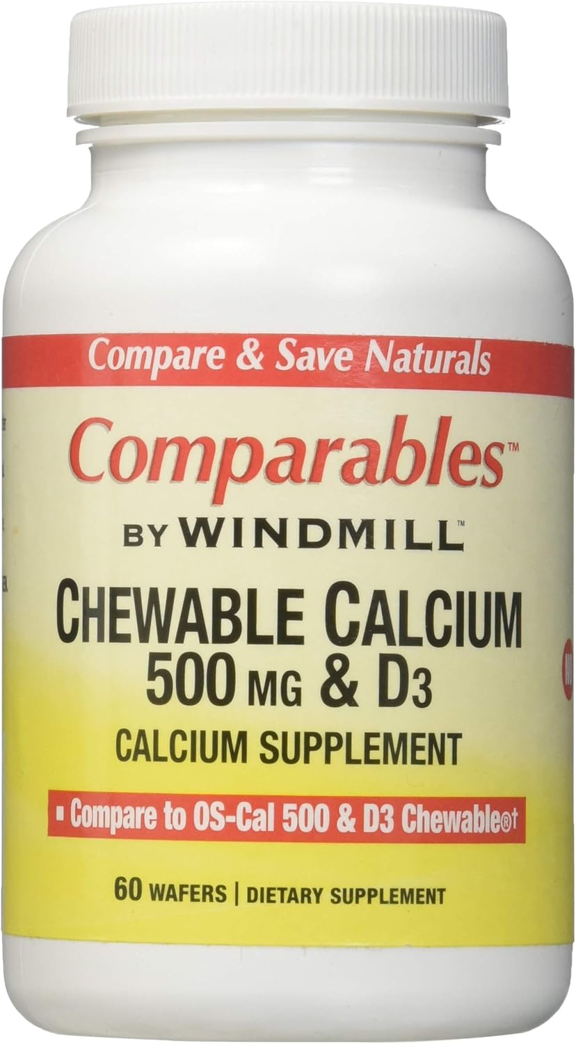 Amazon.com: Calcium 500MG TABS CHEW WMILL Size: 60 : Health & Household