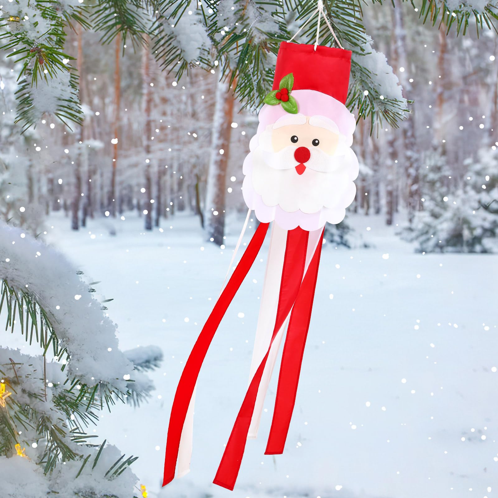 Amazon.com : NOVWANG Santa Claus Windsock, 40 Inch 3D Winter Windsocks ...