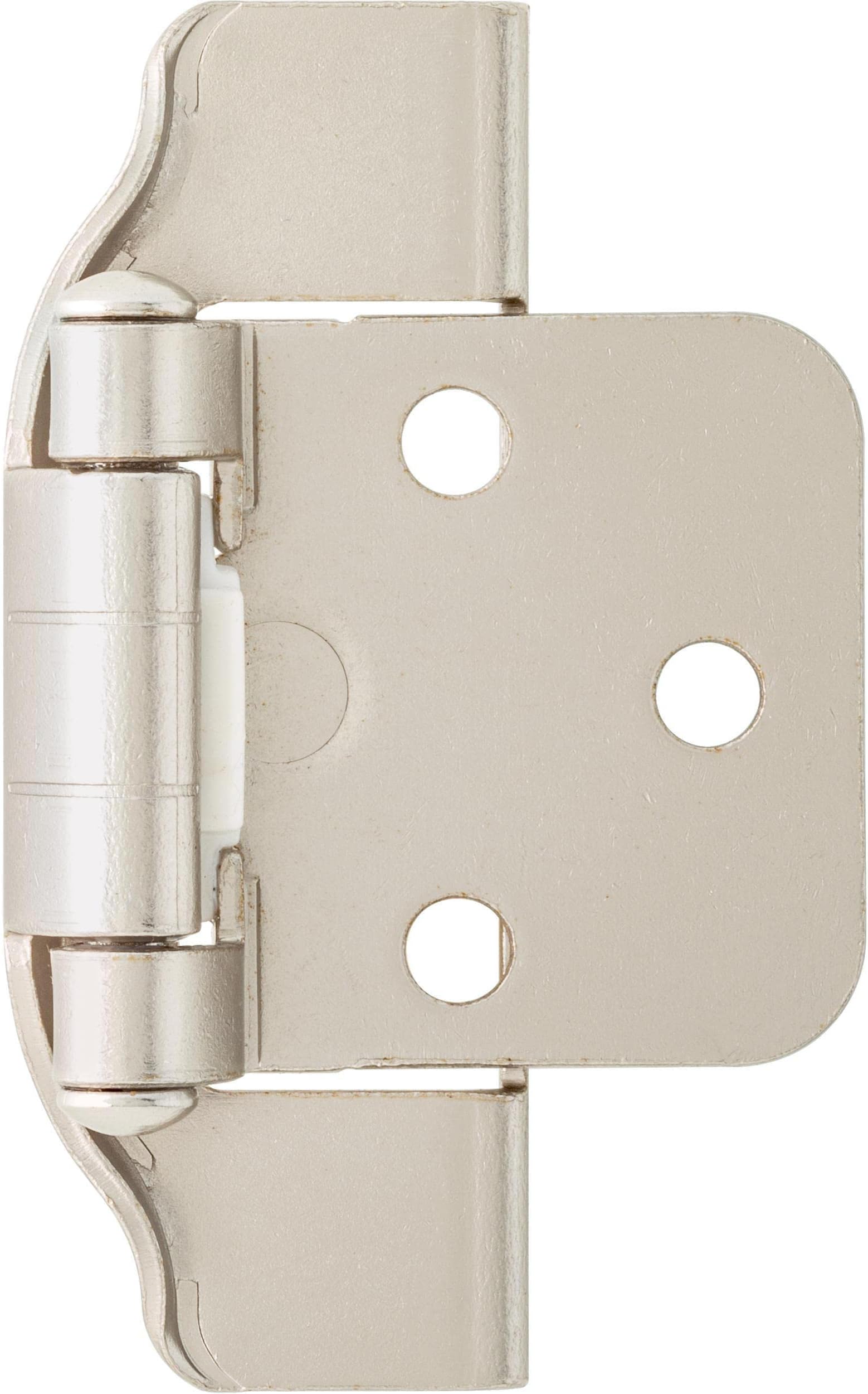 Amazon.com: 3/8" Inset Partial Wrap Hinges - Chrome - pair