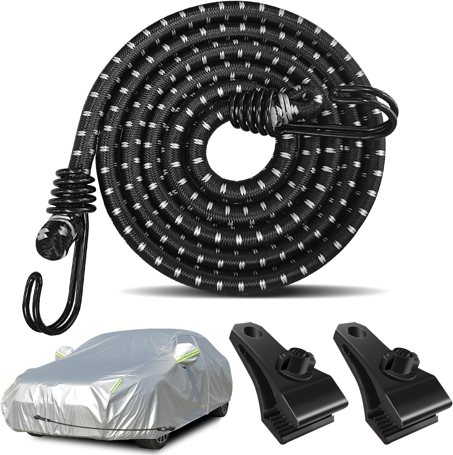 Amazon.com: Hlogree Car Cover Gust Strap Wind Protector,Bungee Cords ...