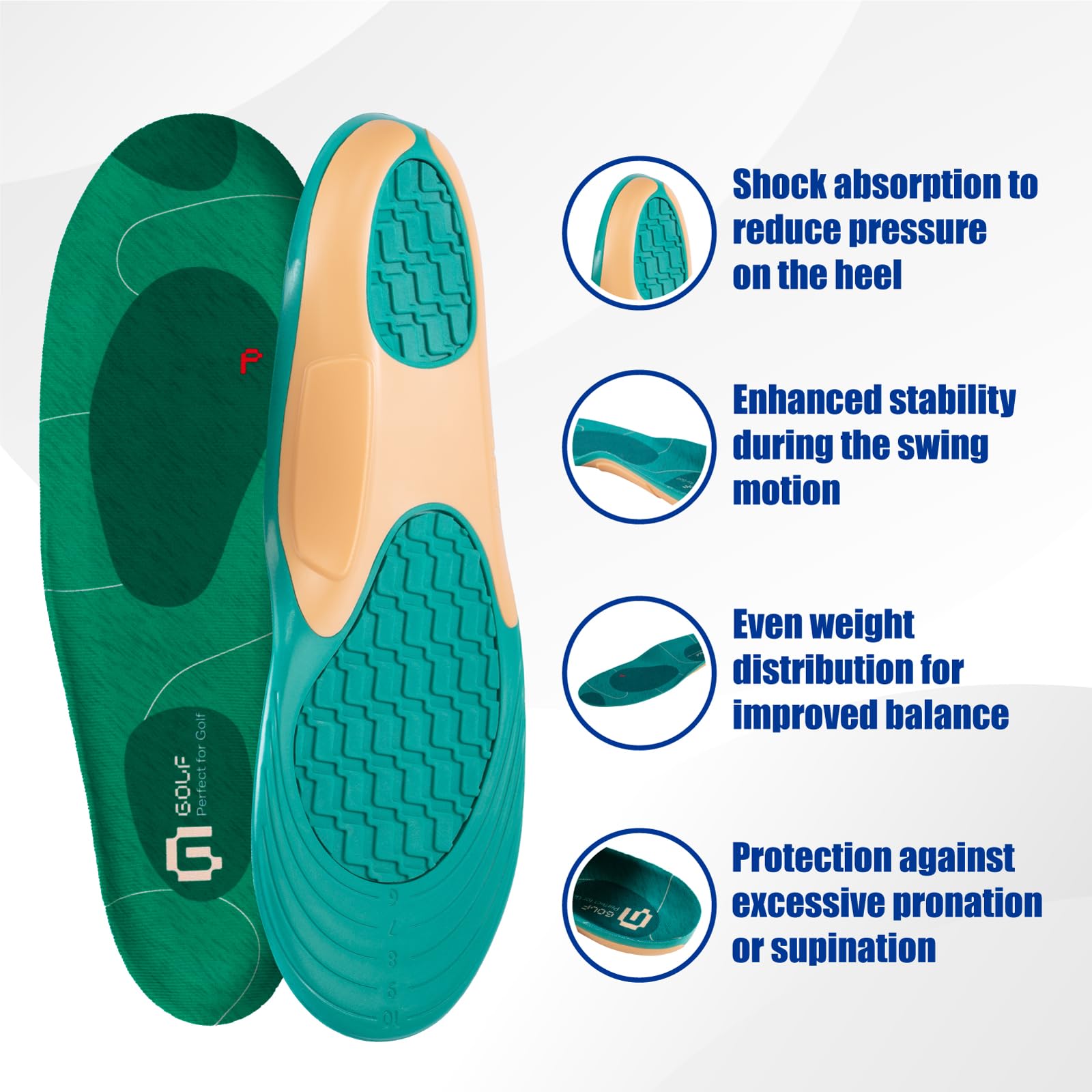 Golf Shoe Insoles for Men...B0CNSPJ1GV | Encarguelo.com.ve