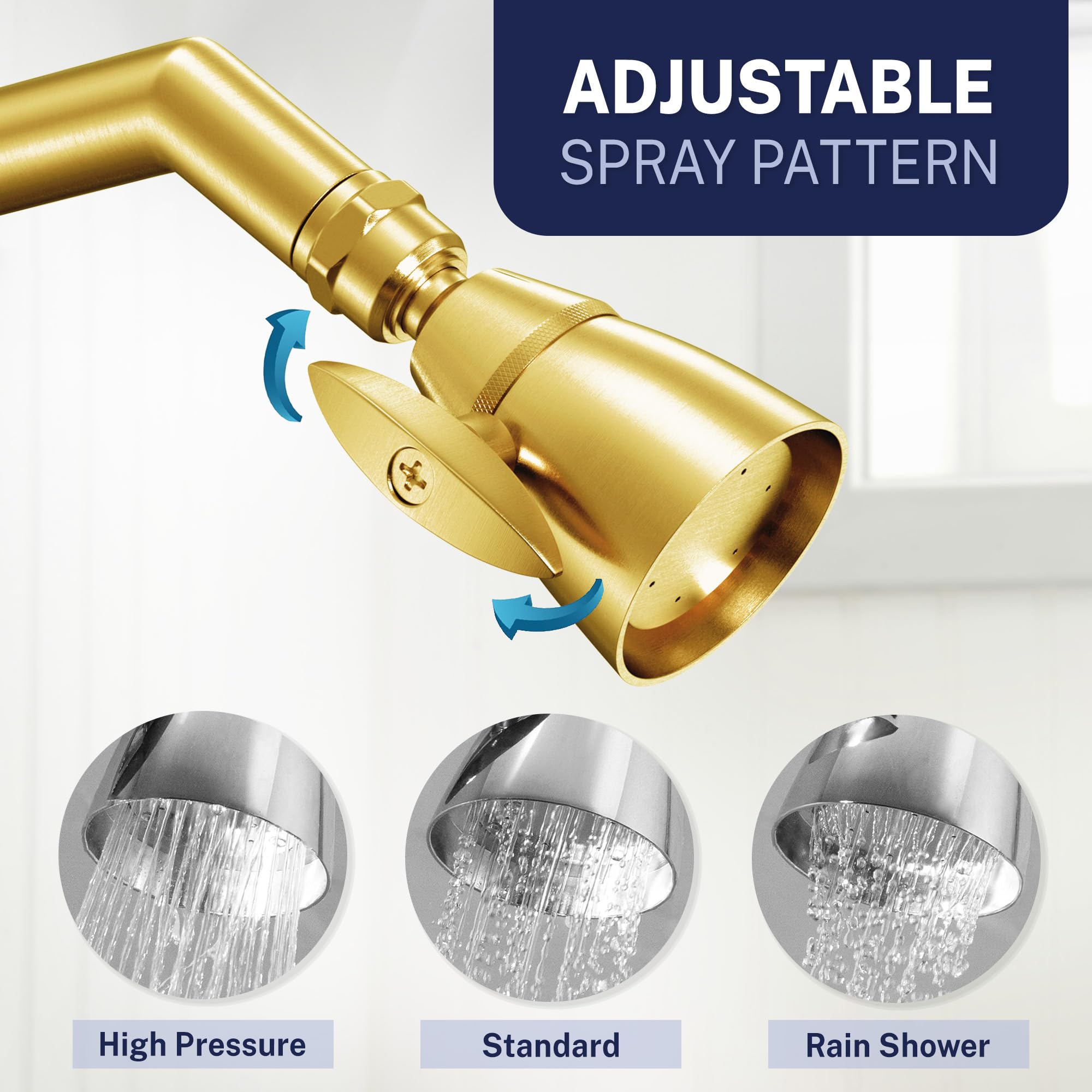 Snapklik.com : HammerHead Showers Solid Metal 2 Inch High Pressure ...