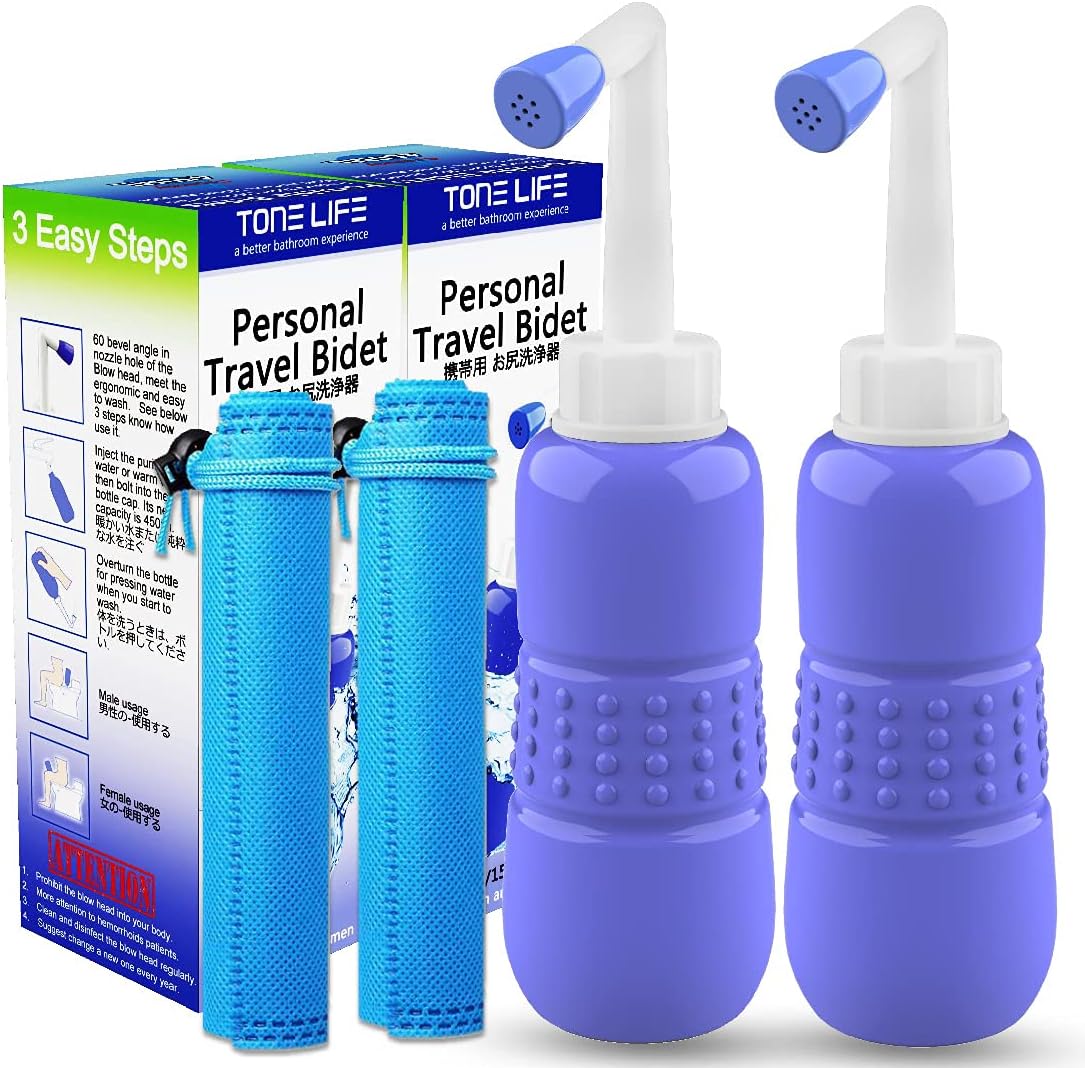2PCS-Pack Upside Down Peri Bottle for Postpartum Care 450ML - Travel ...