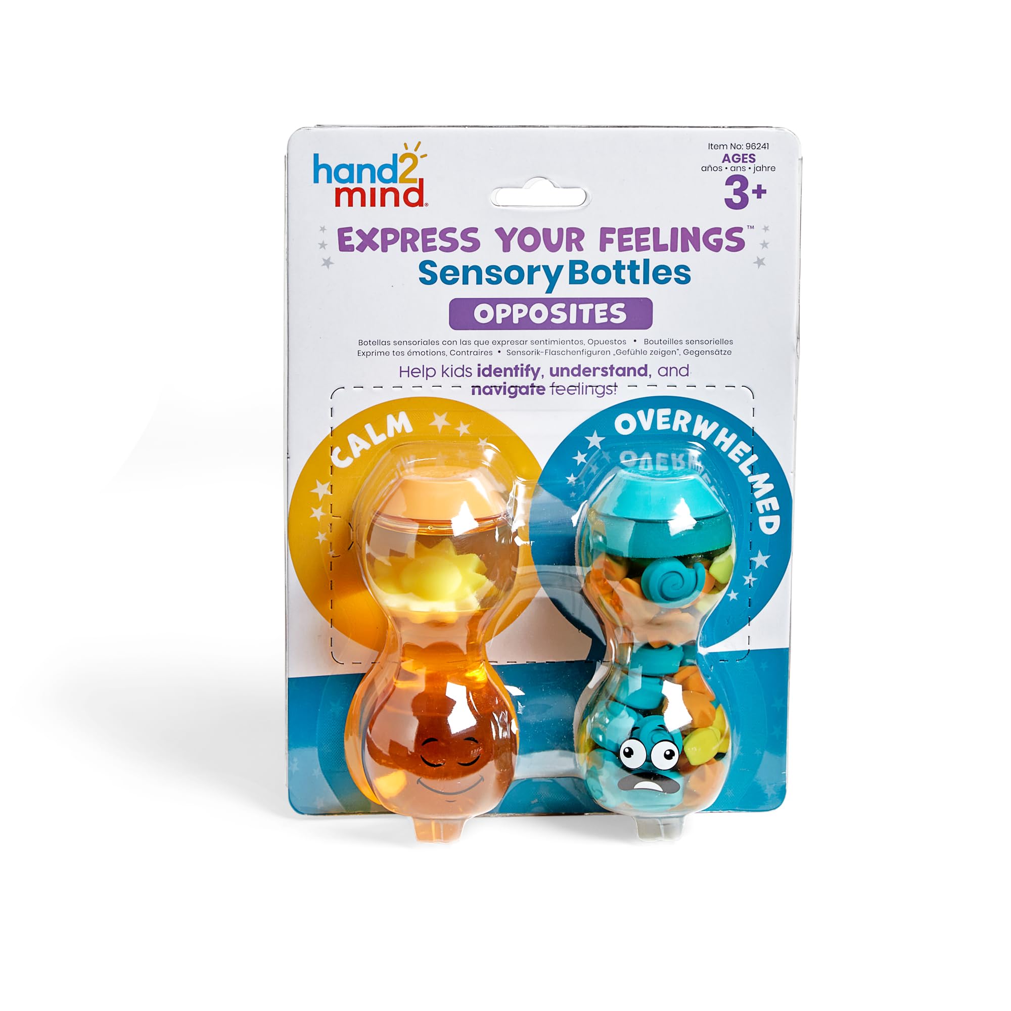 Amazon.com: hand2mind Express Your Feelings Sensory Bottles- Opposite ...