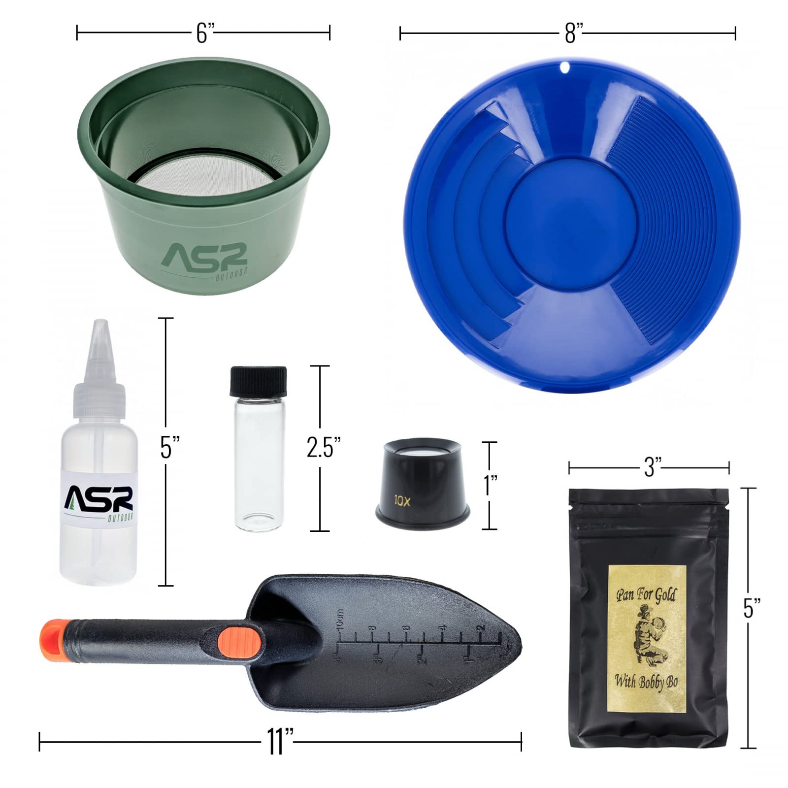 Snapklik.com : ASR Outdoor 7pc Starter Gold Panning Kit Beginner ...
