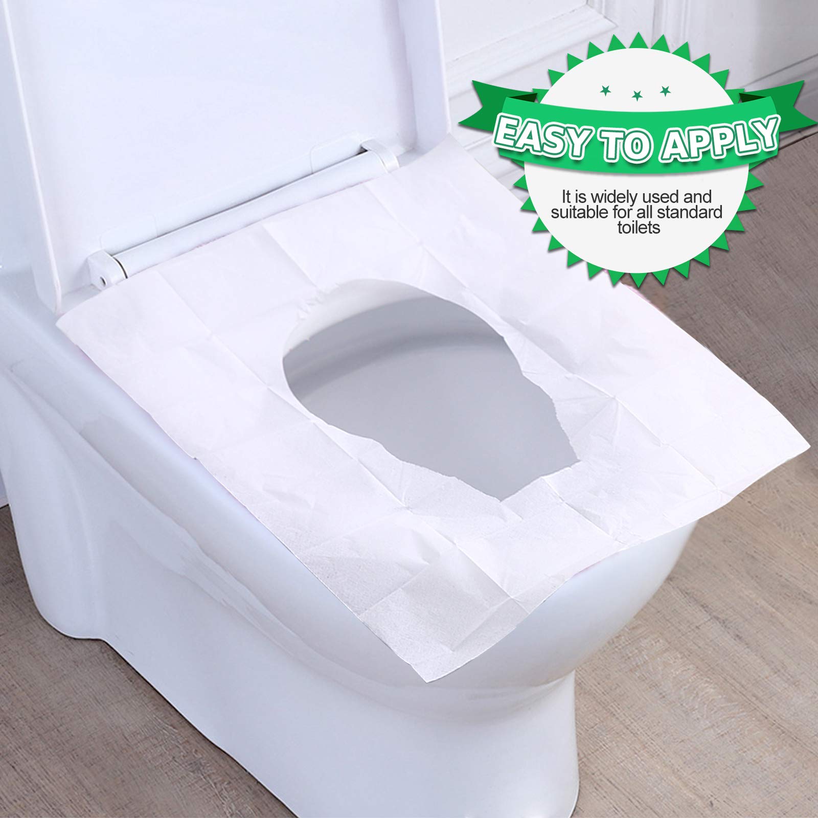 Snapklik.com : Toilet Seat Covers Disposable, 110pcs Flushable Travel ...
