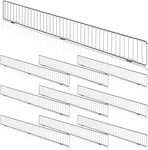 Amazon.com: Yaocom 10 Pcs Retail Gondola Shelf Front Wire Fence Guard ...