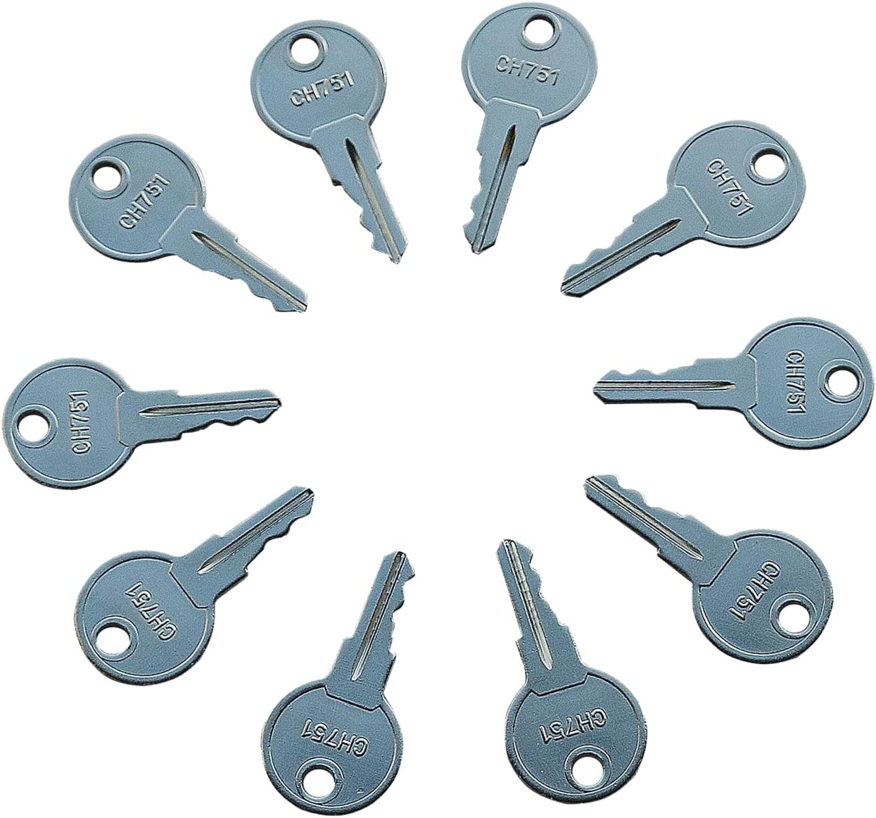 Amazon.com: Recmod 10Pcs Keys CH751 751 Replacement Keys Universal ...