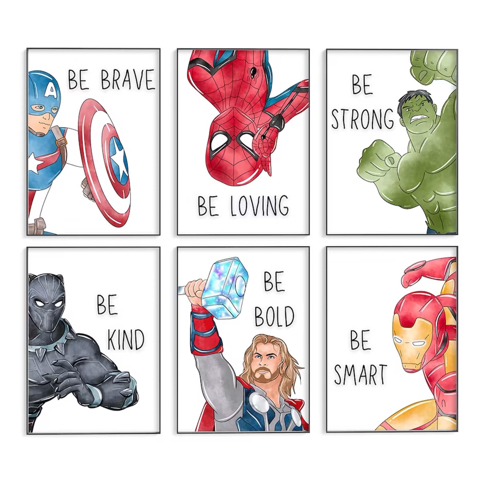 Superhero Wall Quotes Superhero Typographic Quote Poster | Poster
