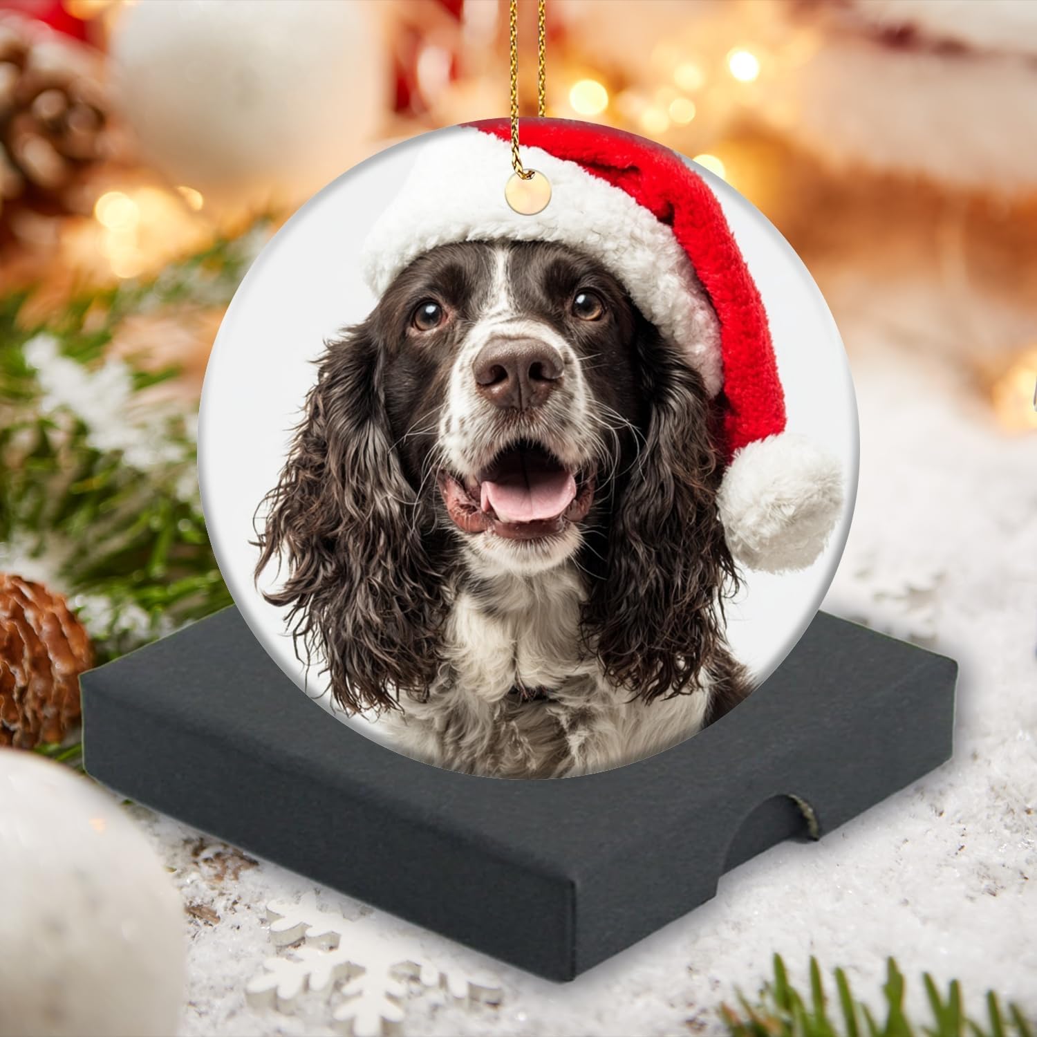 Amazon.com: Animal Christmas Ornament 2025,Funny Springer Spaniel ...