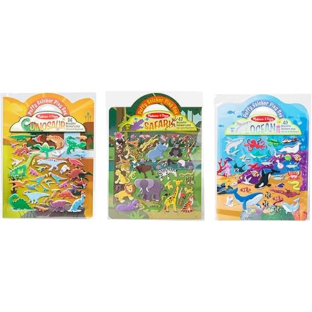 Amazon.com: 6 Set Sticker Books for Kids 2-4, Sticker Activity Book ...