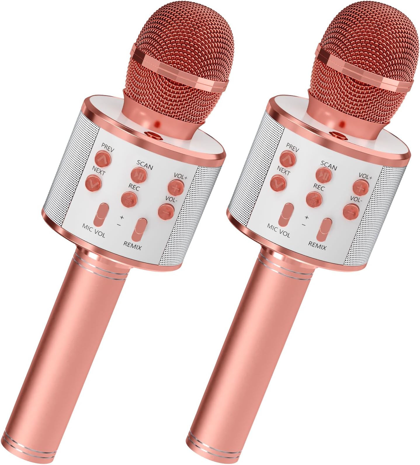 Amazon.com: BONAOK Bluetooth Wireless Karaoke Microphone with LED ...