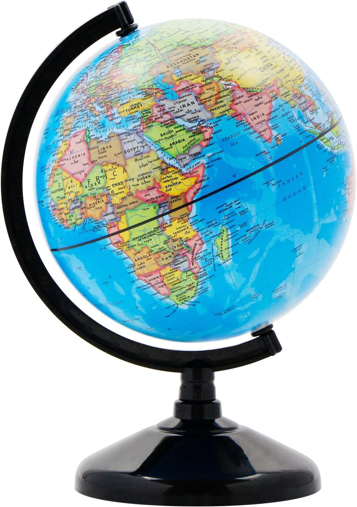 EXERZ 10cm World Globe - Mini Globe Political Map - Educational ...