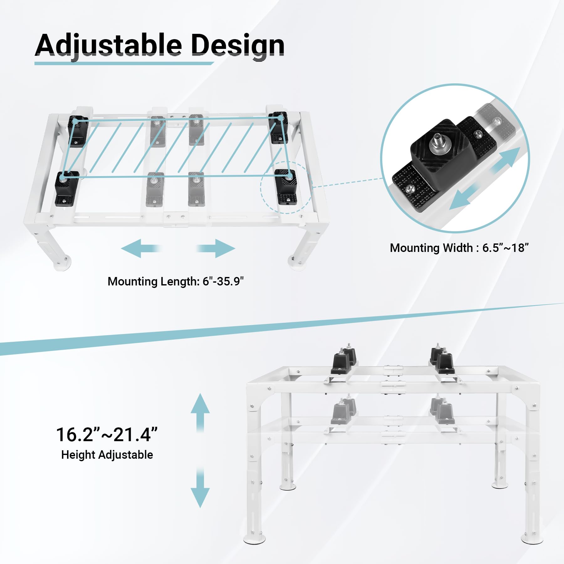 Snapklik.com : Mini Split Stand, Anti-vibration Adjustable Mini Split ...