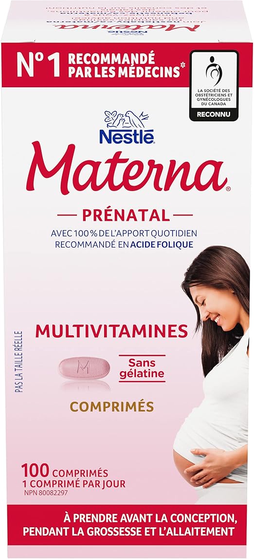 NESTLÉ Materna Prenatal Multivitamin Supplement | Folic Acid | 100 ...