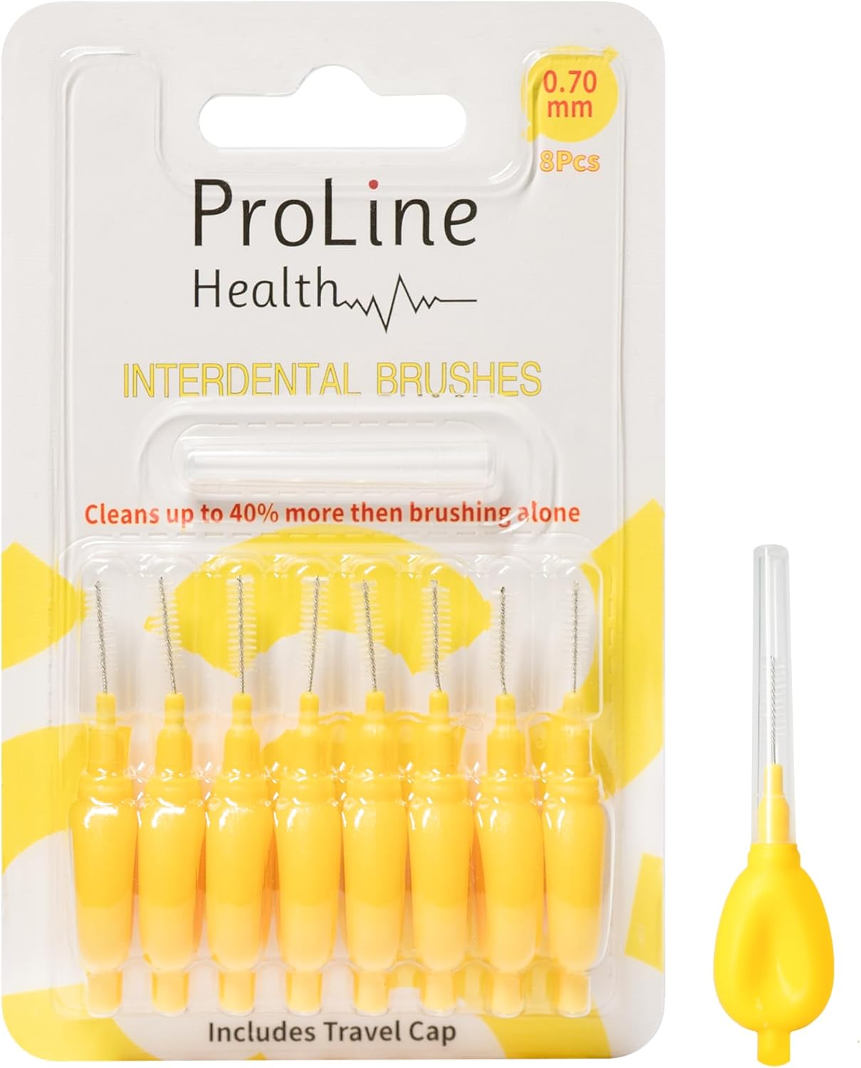 ProLine Health - Interdental Brushes 0.70mm - Efficient Plaque Removal ...