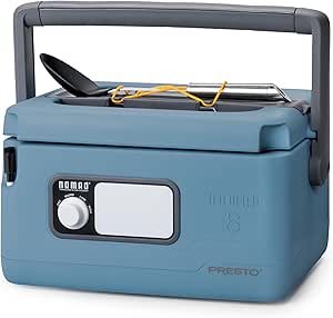 Amazon.com: Presto 06017 8-Quart Nomad Traveling Slow Cooker, Blue ...