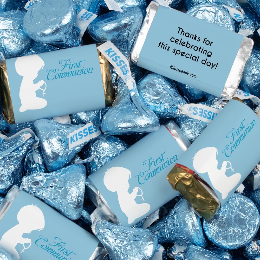 Amazon.com : 105 Pcs Boy First Communion Candy Chocolate Assortment ...