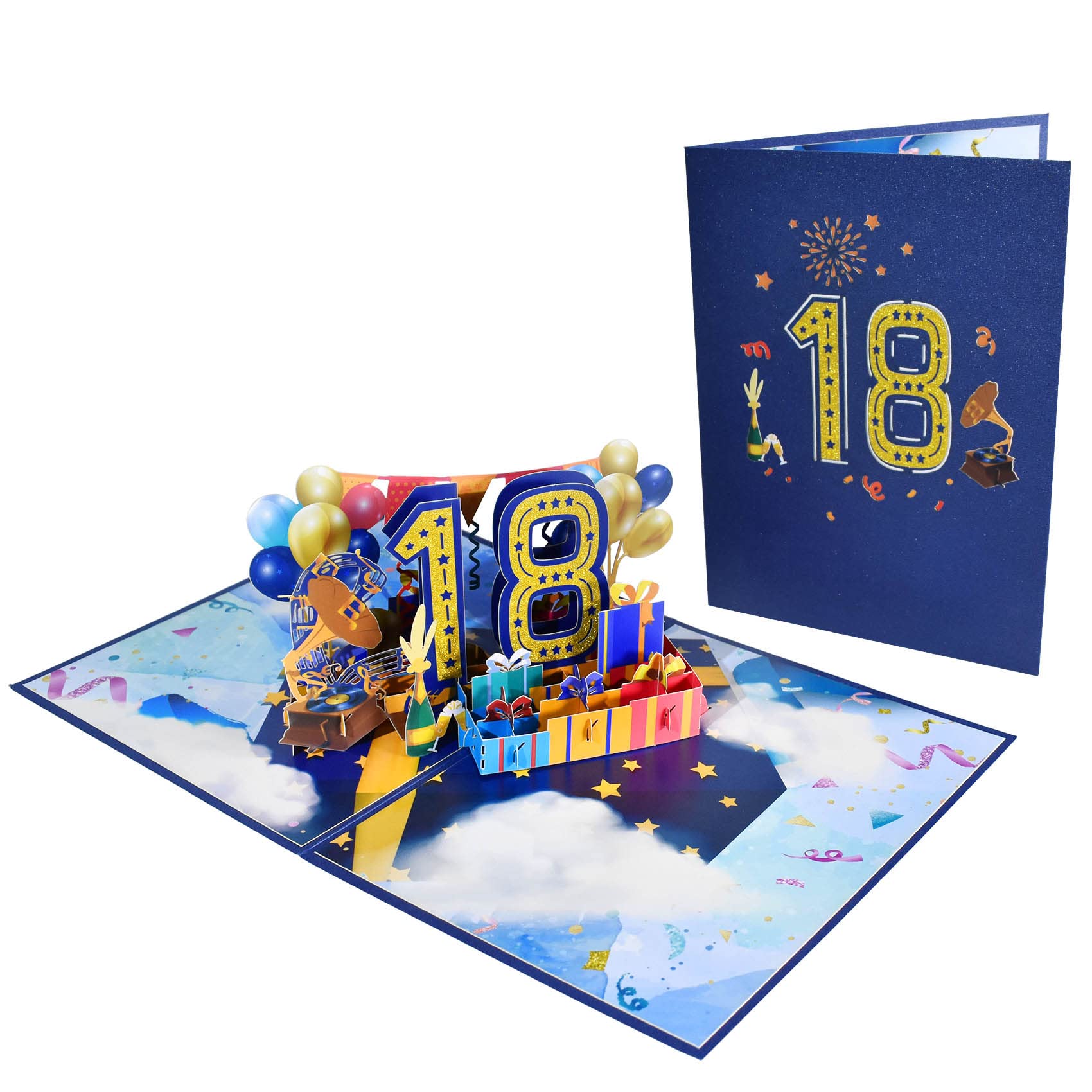 Buy GREETING ART 18th Birthday Pop Up Card Happy 18th Birthday Card Buy GREETING ART 18th Birthday Pop Up Card Happy 18th Birthday Card