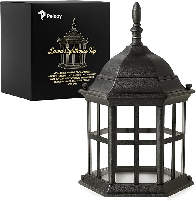 Amazon.com : Pelopy Lighthouse Top Replacement - Cast Aluminum Topper ...