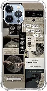 Amazon.com: LUNL CILNY Aesthetic Moon Collage Phone Case for iPhone 13 ...