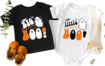 Amazon.com: Big Boo Little Boo Shirts Halloween Family Matching Set ...
