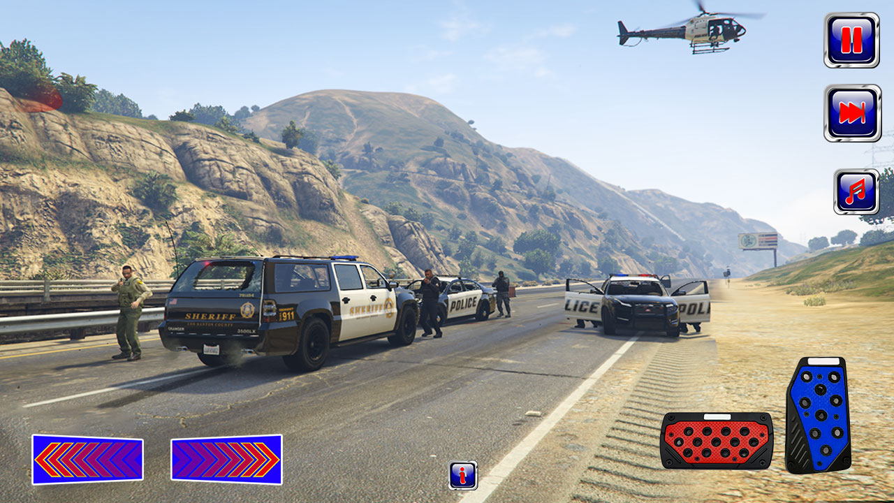 Real Open World Police Car Games: Police Chasing Car Gangster & Racing ...