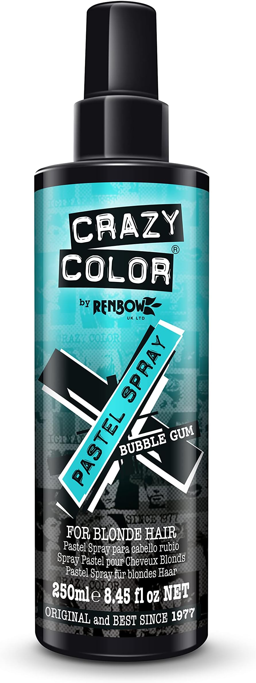 Amazon.com : Crazy Color Pastel Hair Spray Bubblegum Blue 250 ml ...