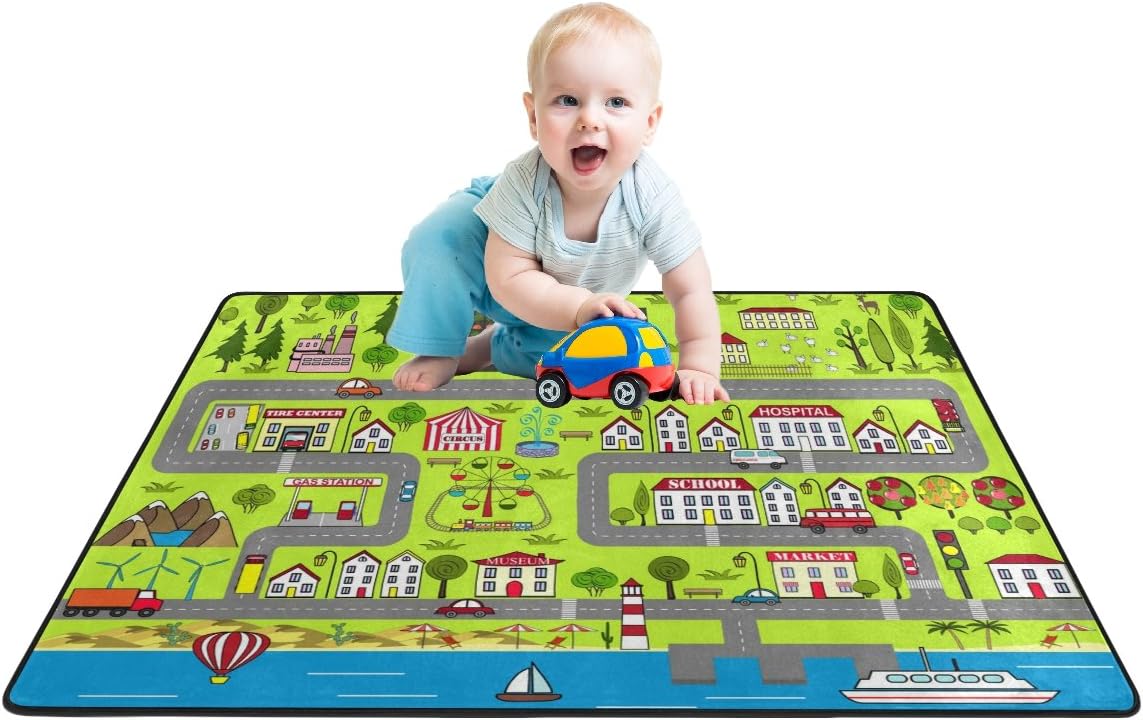 Amazon.com: My Little Nest Kids Children Lively City Streets Park Coast ...