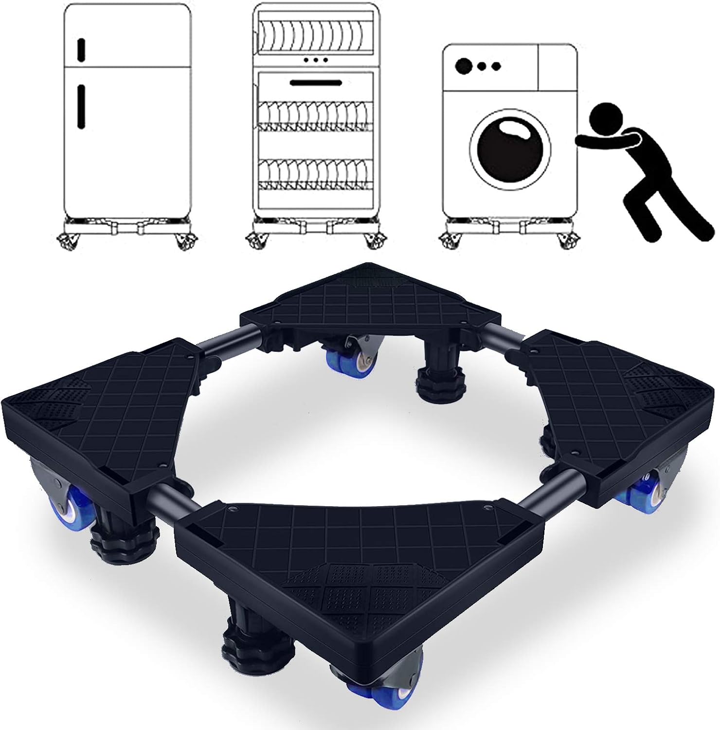 Amazon.com: Universal Mobile Base Washing Machine Stand Multi ...