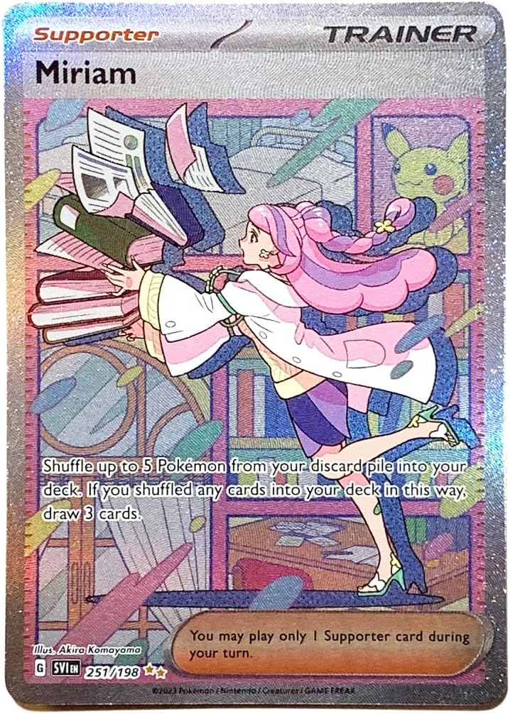 Amazon.com: Pokemon - Miriam 251/198 - Scarlet & Violet - Special ...
