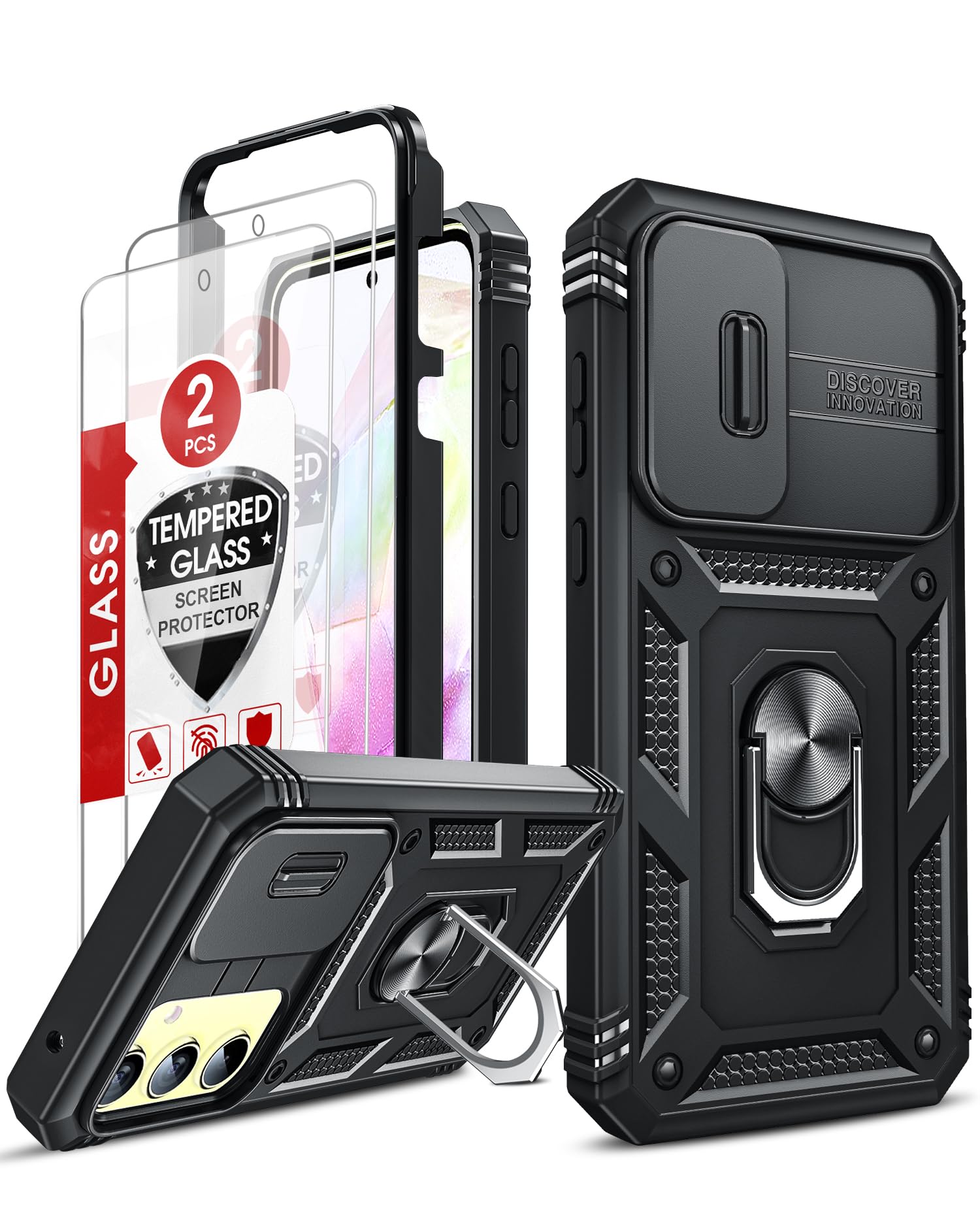 LeYi Coque pour Samsung A35 5G avec Anneau Support, Full Protection de ...