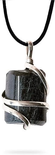 Amazon.com: Raw Black Tourmaline Crystal Healing Pendant Necklace –Protection Negative Energy ...