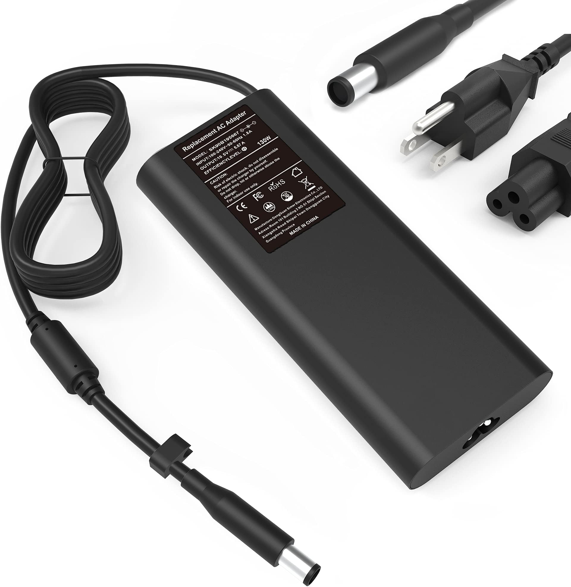 Amazon.com: 130W Tip 4.5mm Power AC Adapter for Dell XPS 15 9530 9550 ...