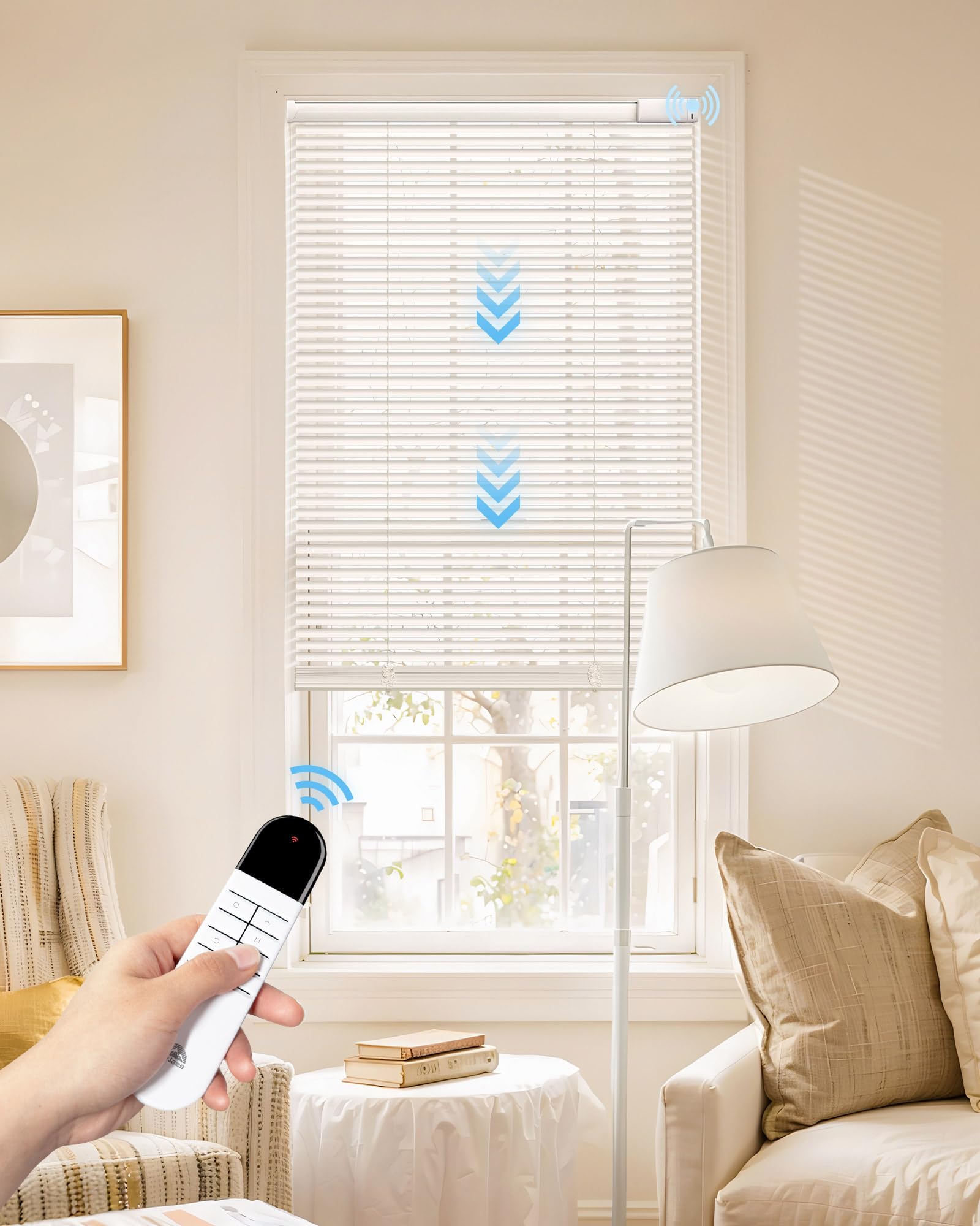 Amazon.com: JaeJaes Motorized Blinds with Remote Control, PVC ...