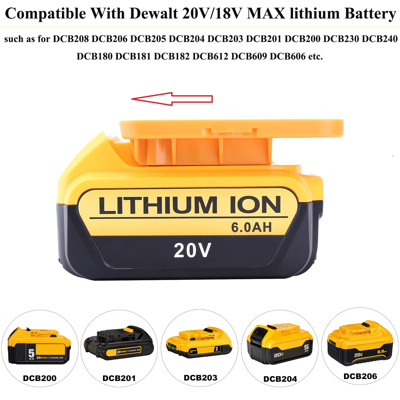 Snapklik.com : 10 Packs Battery Mount Holder For Dewalt 20V 60V Battery ...