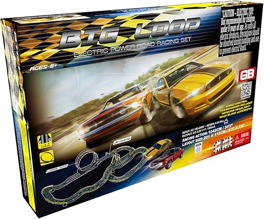 Amazon.com: Golden Bright Big Loop Road Racing Set- Electric Powered ...