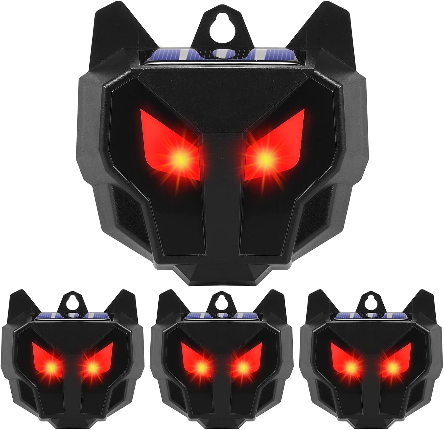Amazon.com : 4 Pack Solar Powered Animal Repellent, Nighttime Animal ...
