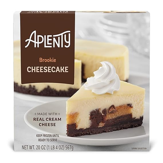 Amazon.com: Amazon Brand, Aplenty Brookie 6" Cheesecake, 20 Oz (Frozen ...