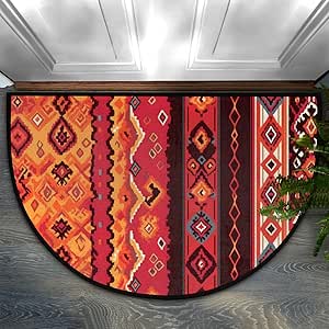 Amazon.com: SinSenMa Western Ethnic Aztec Half Round Door Mat Outdoor ...